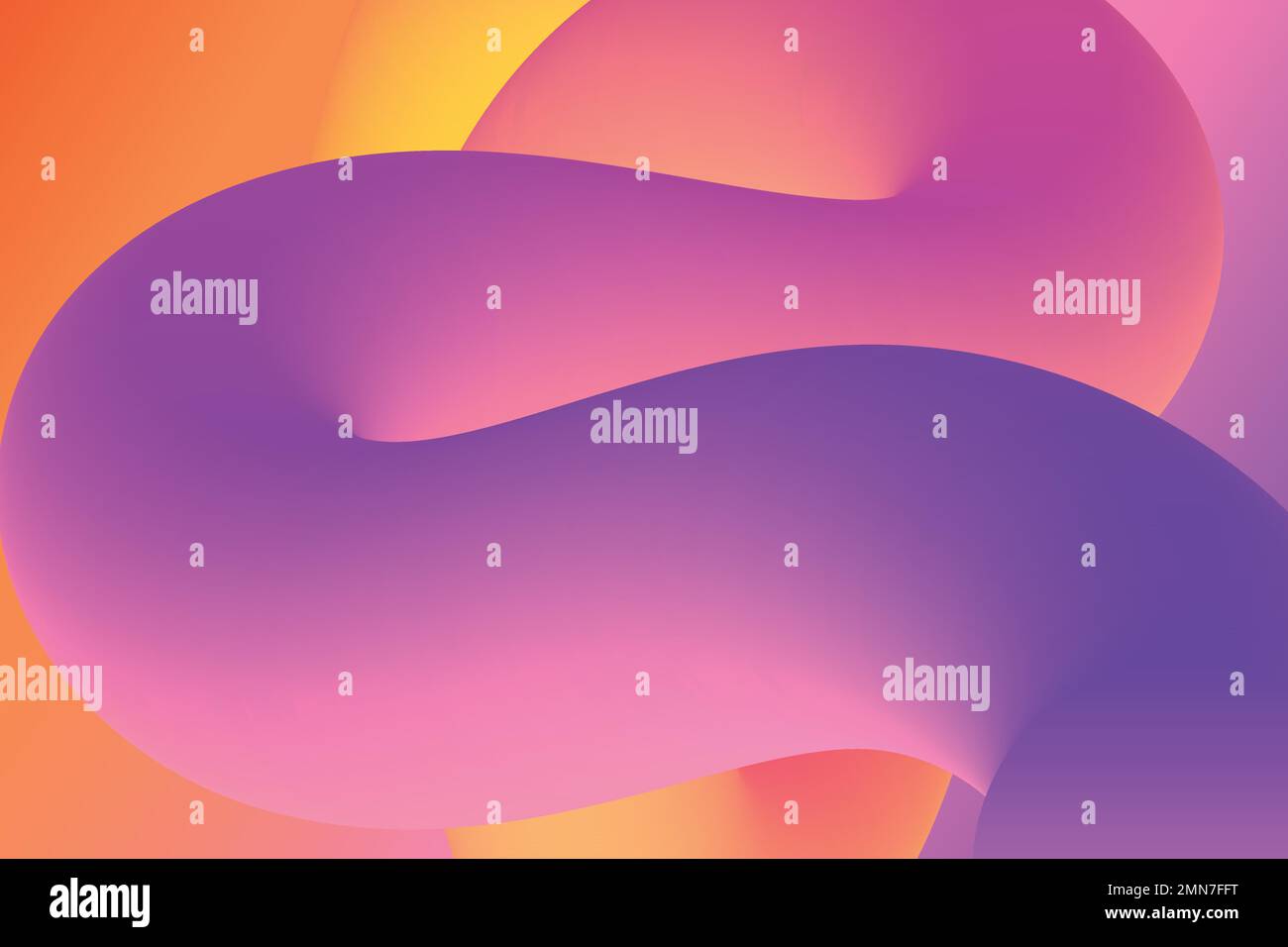 3D shapes background, purple abstract gradient liquid shapes vector ...