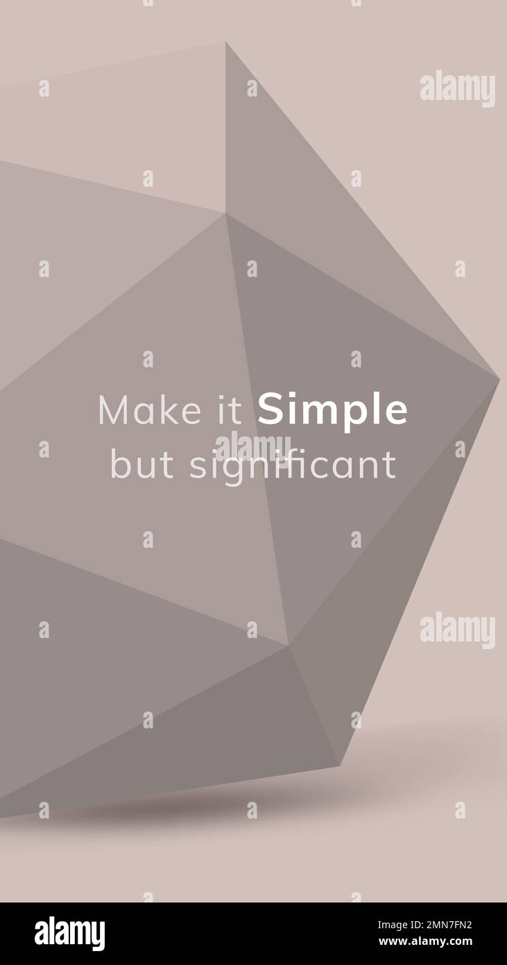 Abstract geometric Instagram story template, inspirational quote in ...