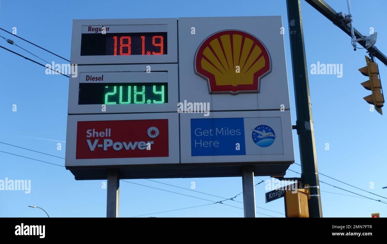 Gas station with prices hi-res stock photography and images - Alamy