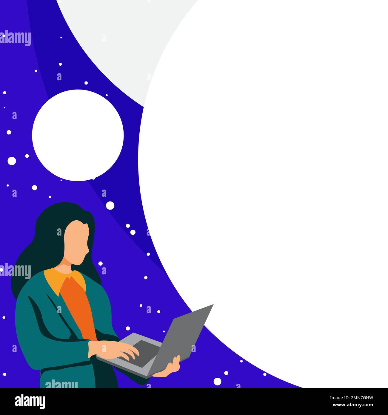 Adult woman holding dark Stock Vector Images - Alamy