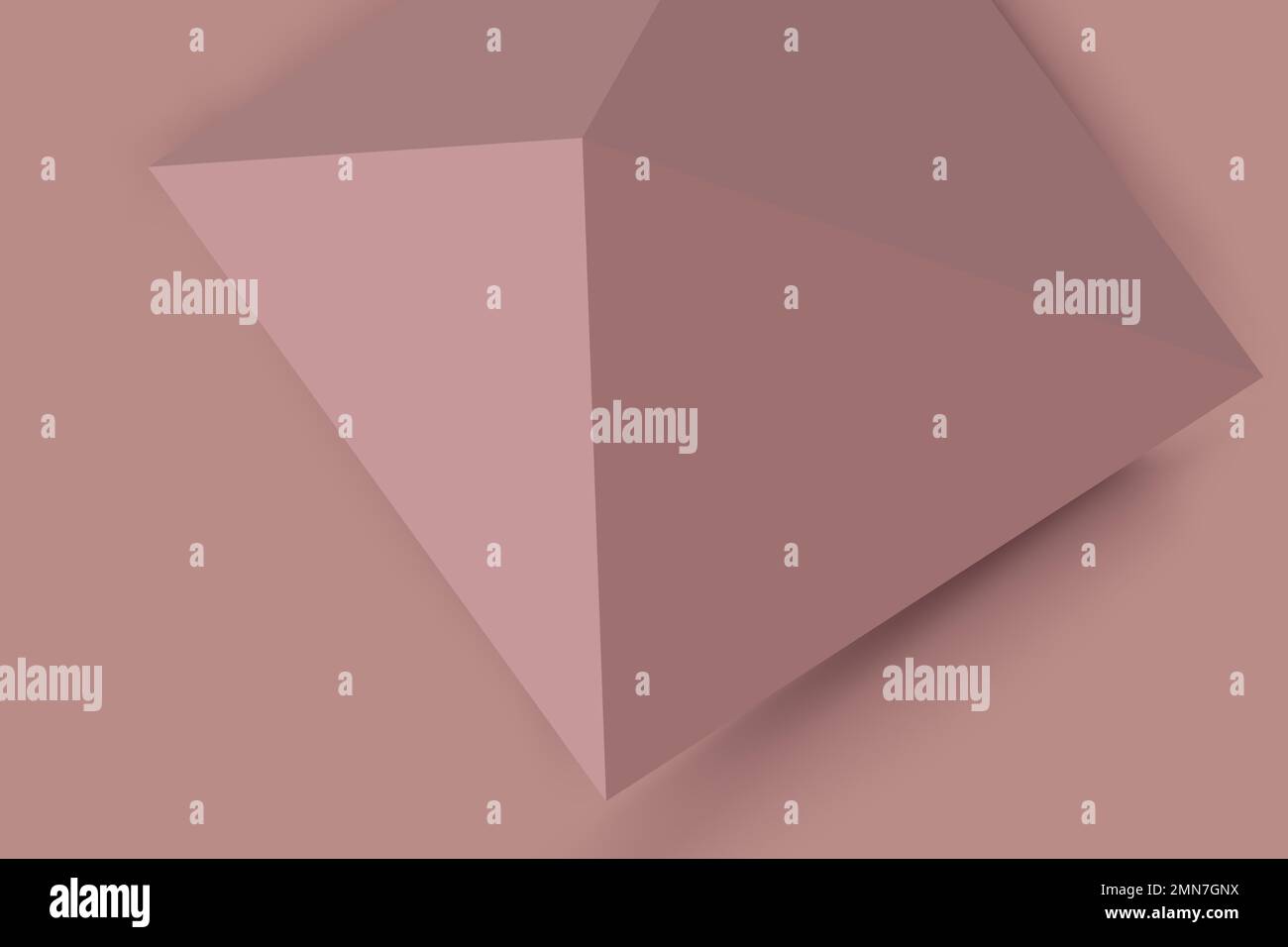 Pink pyramid background, 3D geometric shape vector Stock Vector Image ...