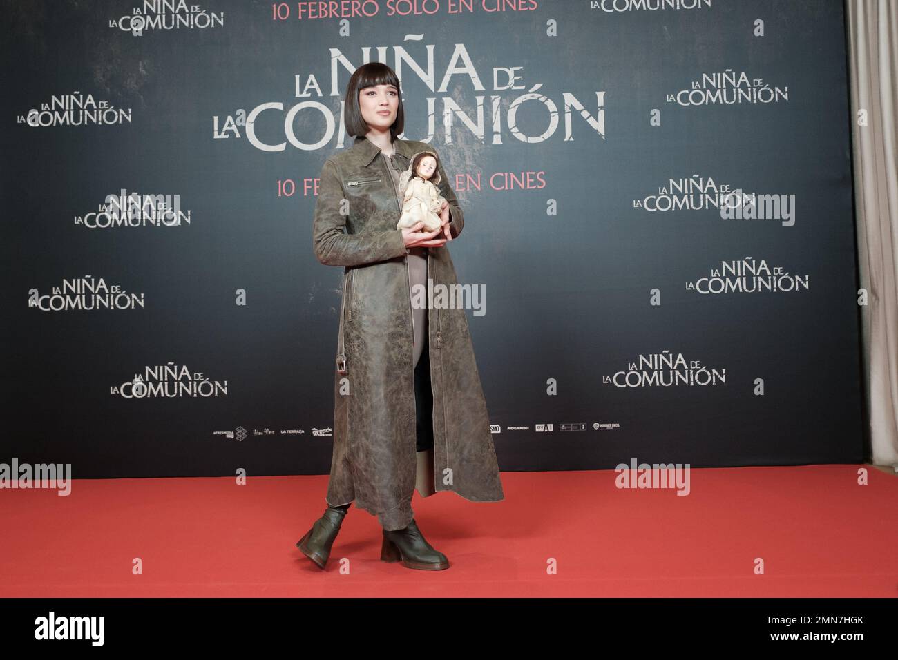 Madrid, Spain. 30th Jan, 2023. Carla Campra poses with a doll at 'La ...