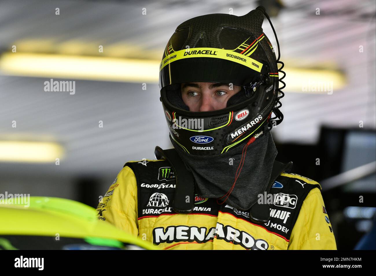 Ryan Blaney during practice for Sunday's NASCAR Cup Series auto race ...