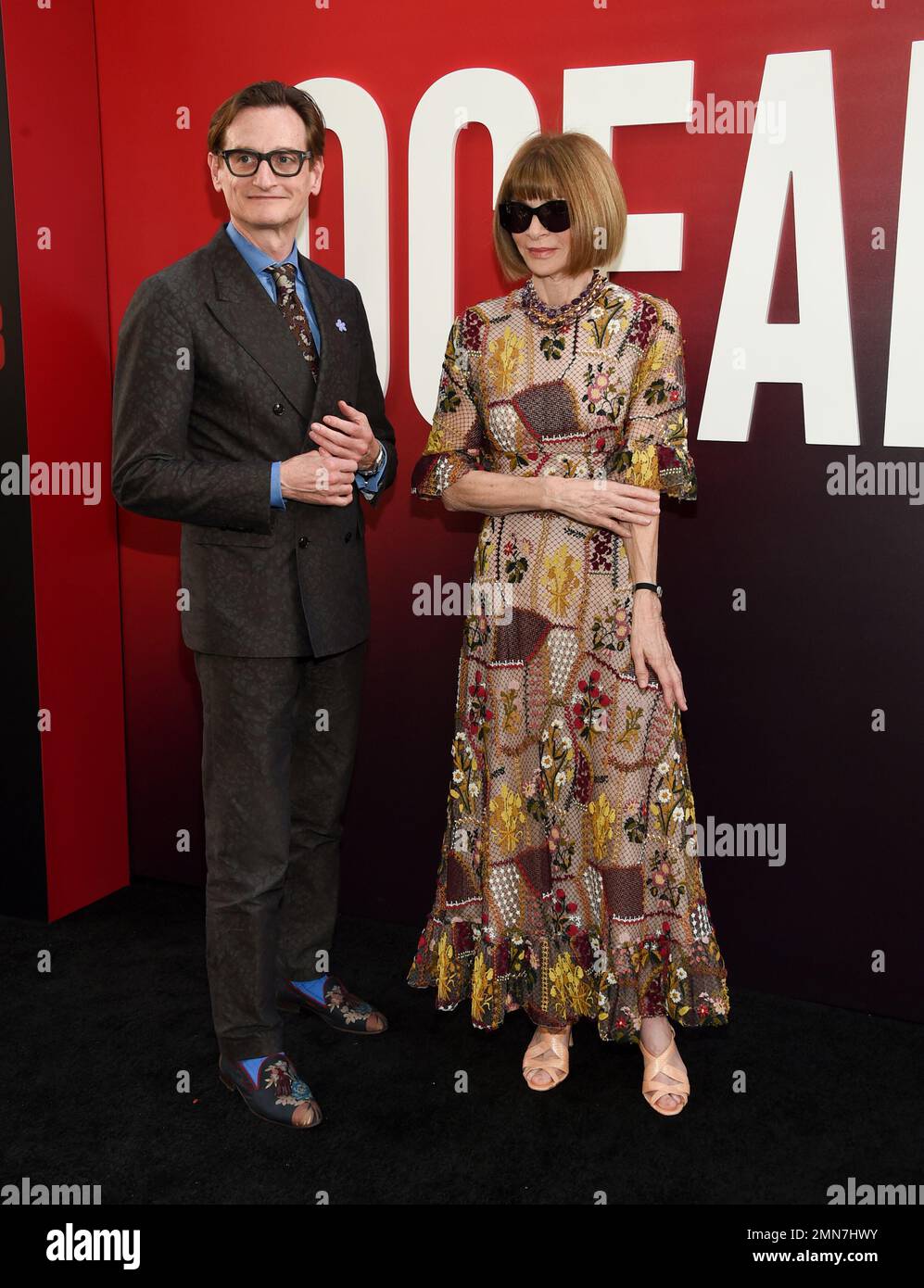 Hamish Bowles, left, and Anna Wintour attend the world premiere of ...