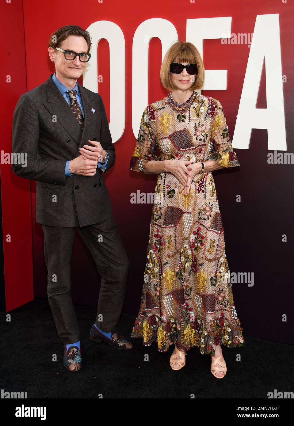 Hamish Bowles, left, and Anna Wintour attend the world premiere of ...