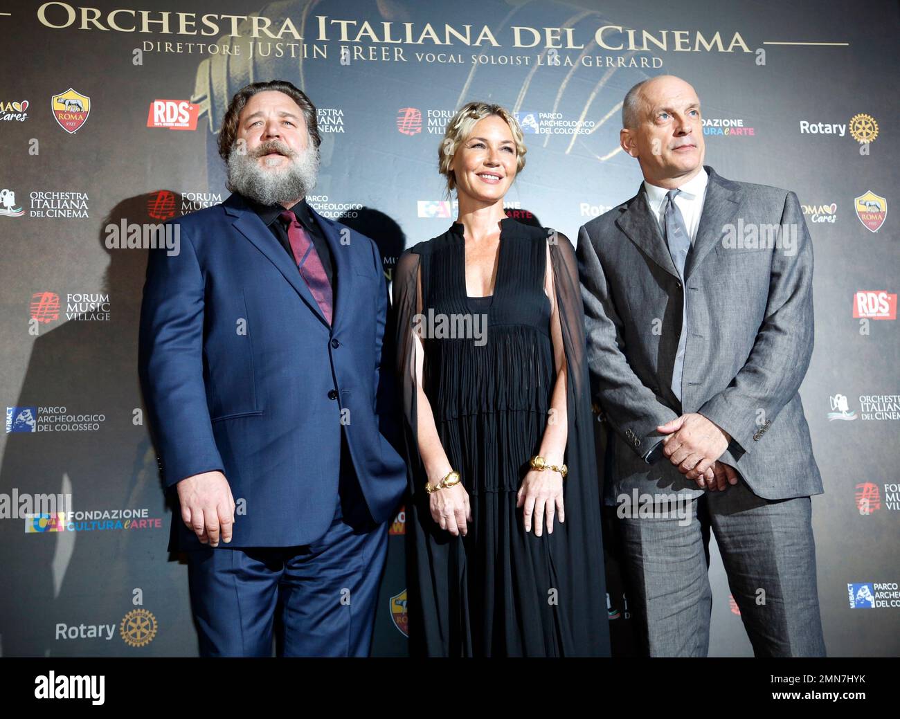 From left, actor Russel Crowe, Danish actress Connie Nielsen and actor ...