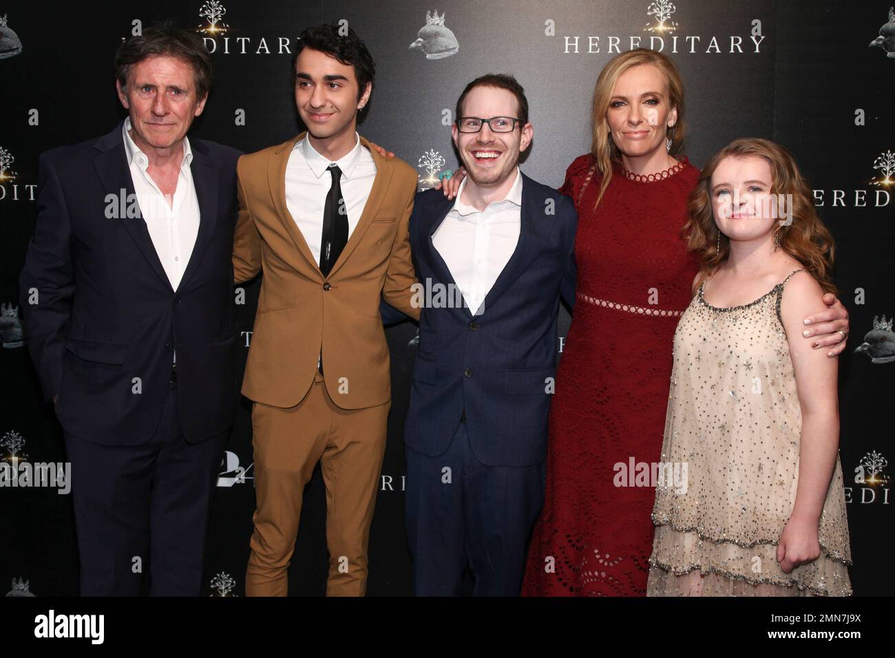 Gabriel Byrne, from left, Alex Wolff, Ari Aster, Toni Collette and ...