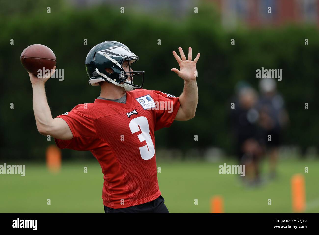 Philadelphia Eagles' Joe Callahan in action during an organized team ...