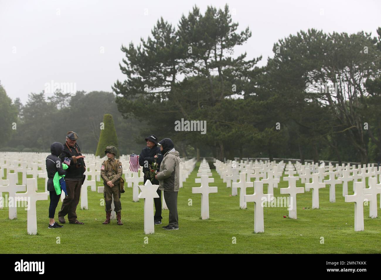 David Chamberlain, second right and his family, from left to right, his ...