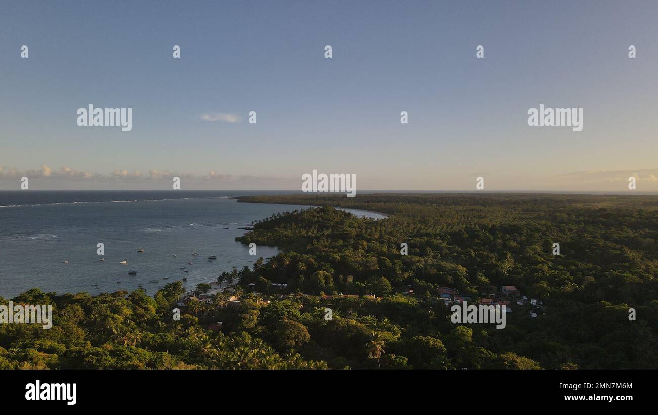 Boipeba Island located in Bahia. Between Moreré beach and Bainema Stock ...