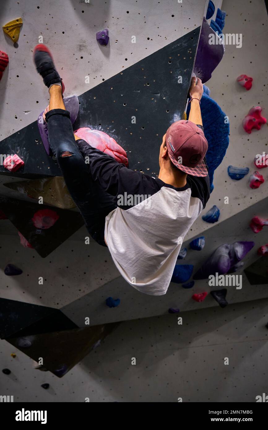 Bouldering for kids and adults Stock Photo - Alamy