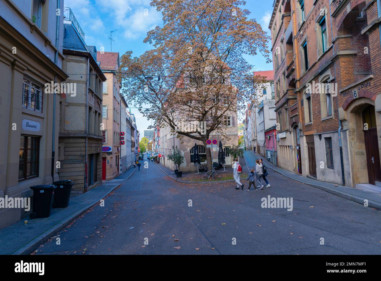 Old city quarter Bohnenviertel, Stuttgart, Southern Europe, Central ...
