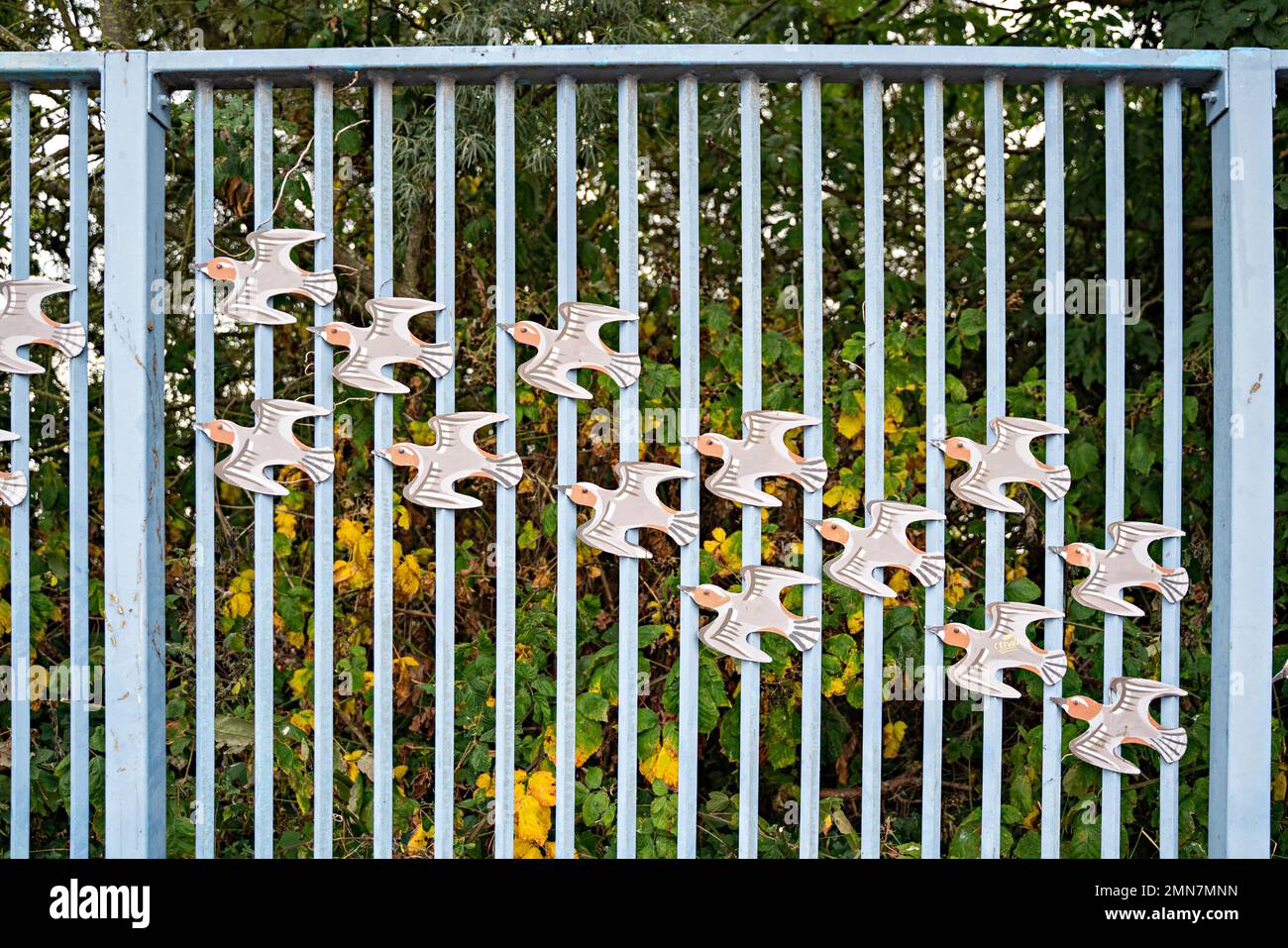 Morecambe Promenade - Flying Fence by David Kemp Stock Photo - Alamy