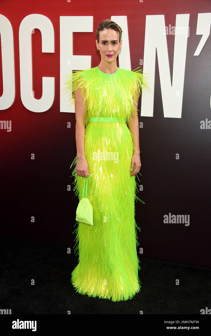 Sarah Paulson attends the world premiere of "Ocean's 8" at Alice Tully ...