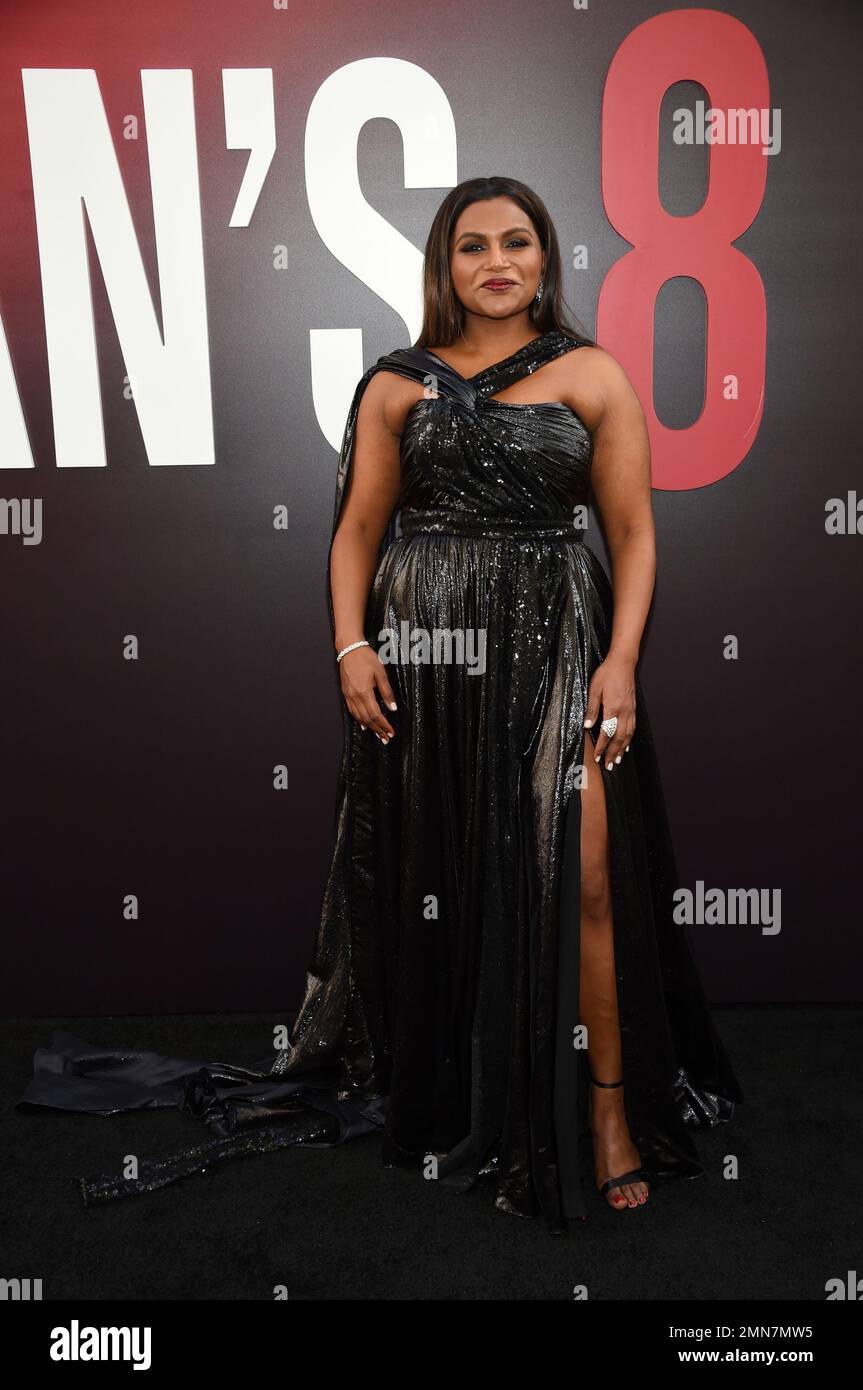 Mindy Kaling attends the world premiere of "Ocean's 8" at Alice Tully ...