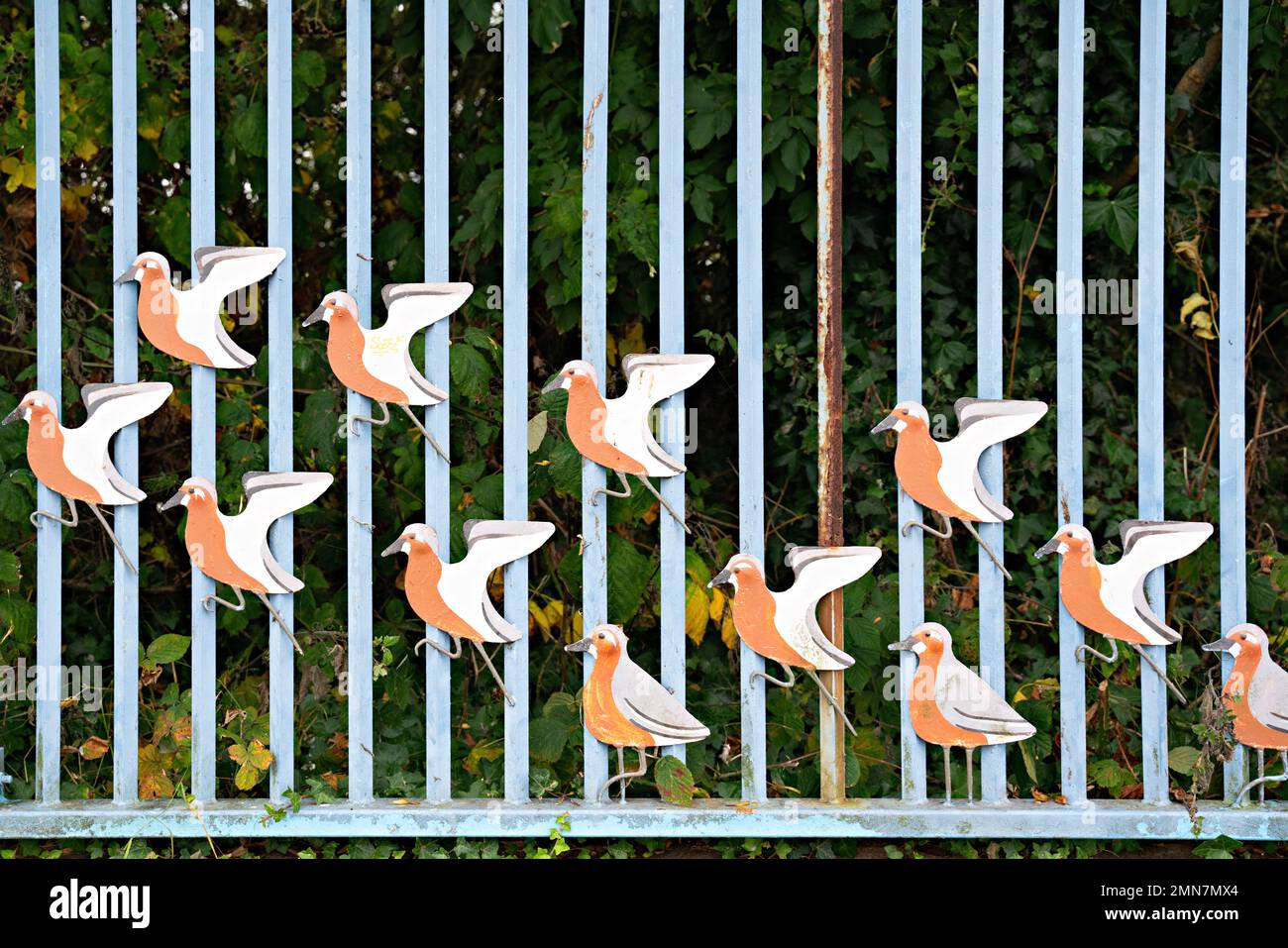 Morecambe Promenade - Flying Fence by David Kemp Stock Photo - Alamy