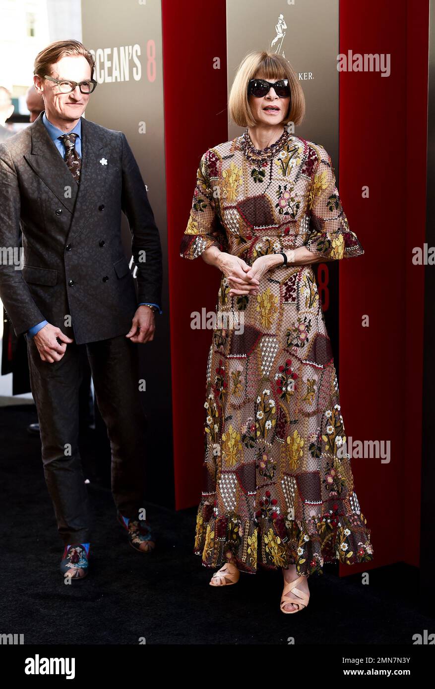 Hamish Bowles, left, and Anna Wintour attend the world premiere of ...