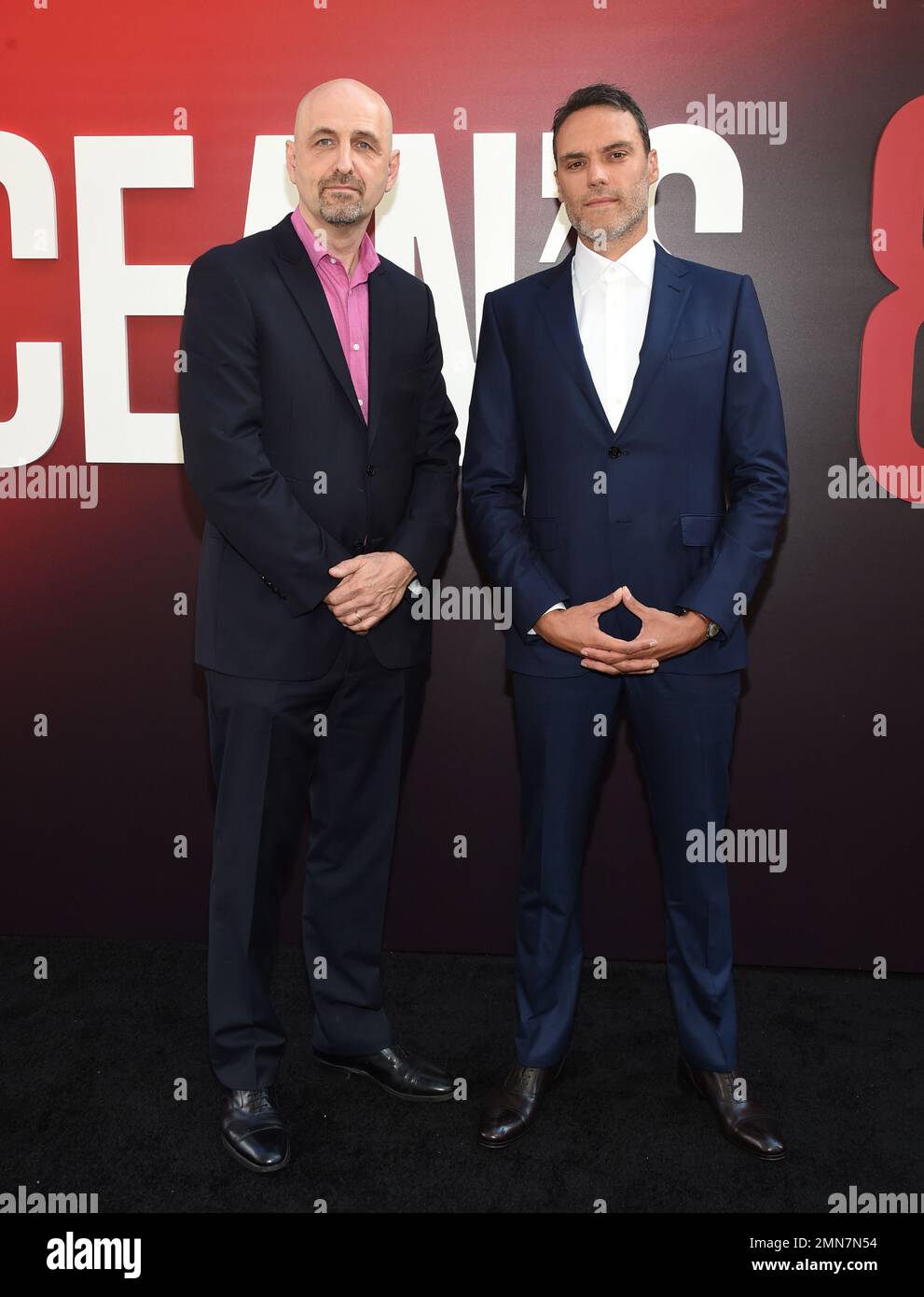 Actors James Biberi, left, and Migs Govea attend the world premiere of ...