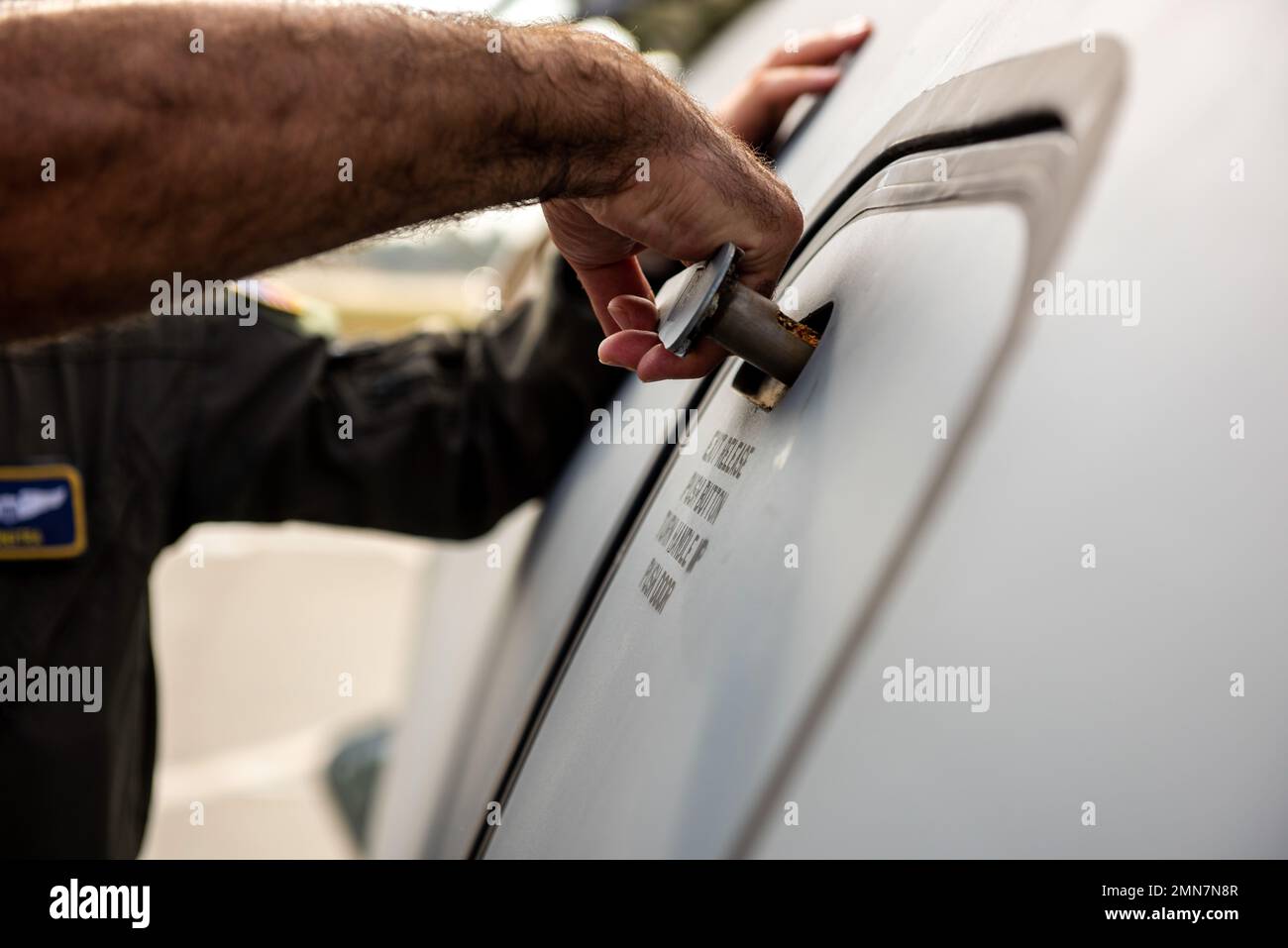 A Turkish firefighter assigned to the 39th Civil Engineer Squadron ...