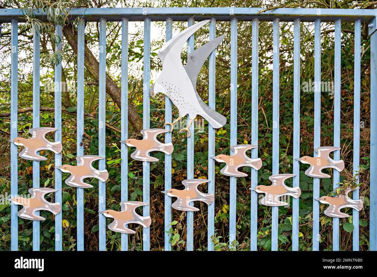 Morecambe Promenade - Flying Fence by David Kemp Stock Photo - Alamy