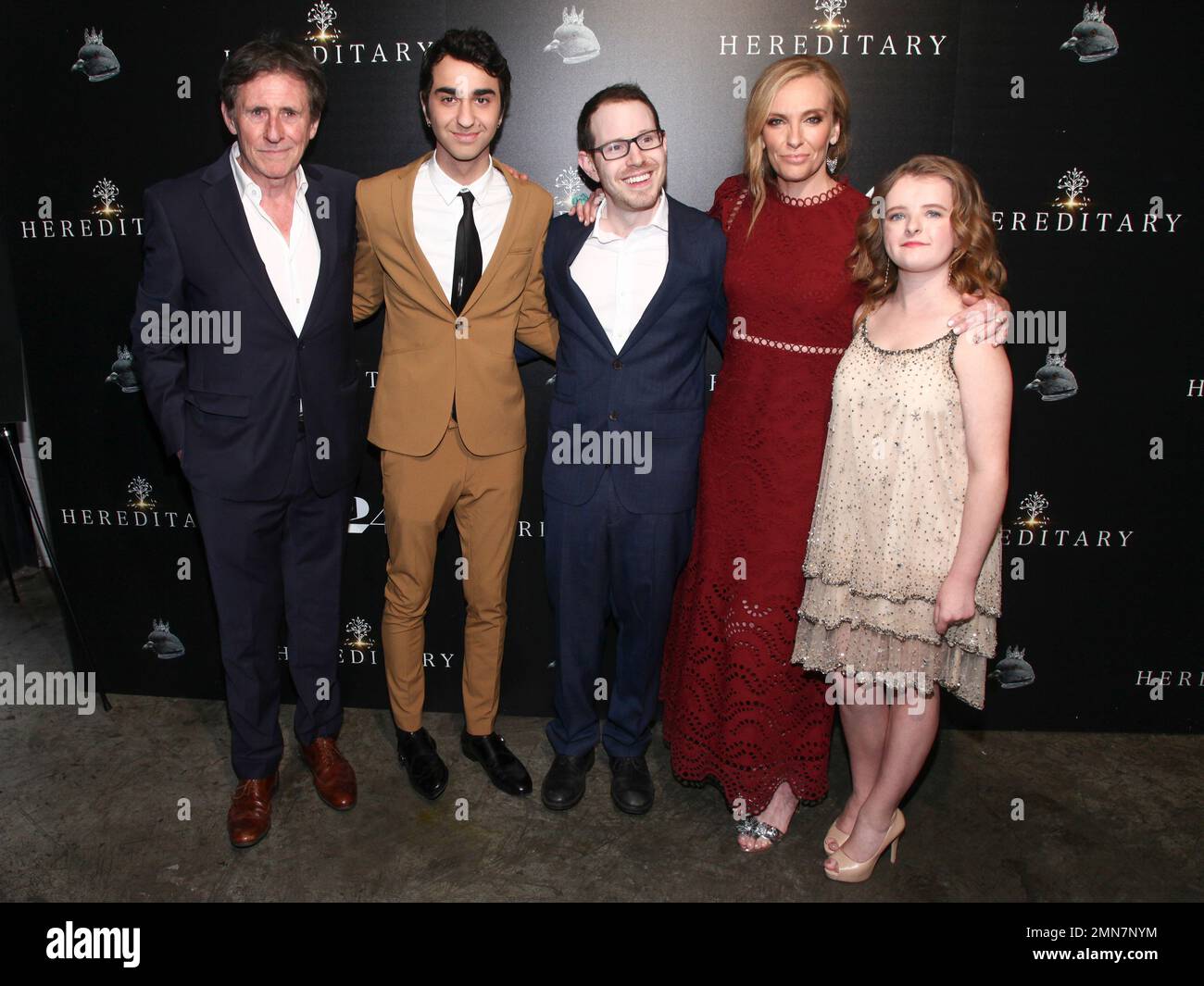 Gabriel Byrne, from left, Alex Wolff, Ari Aster, Toni Collette and ...