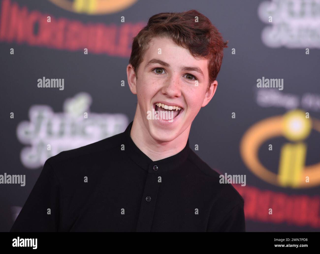 Ethan Wacker arrives at the world premiere of "Incredibles 2" at the El ...