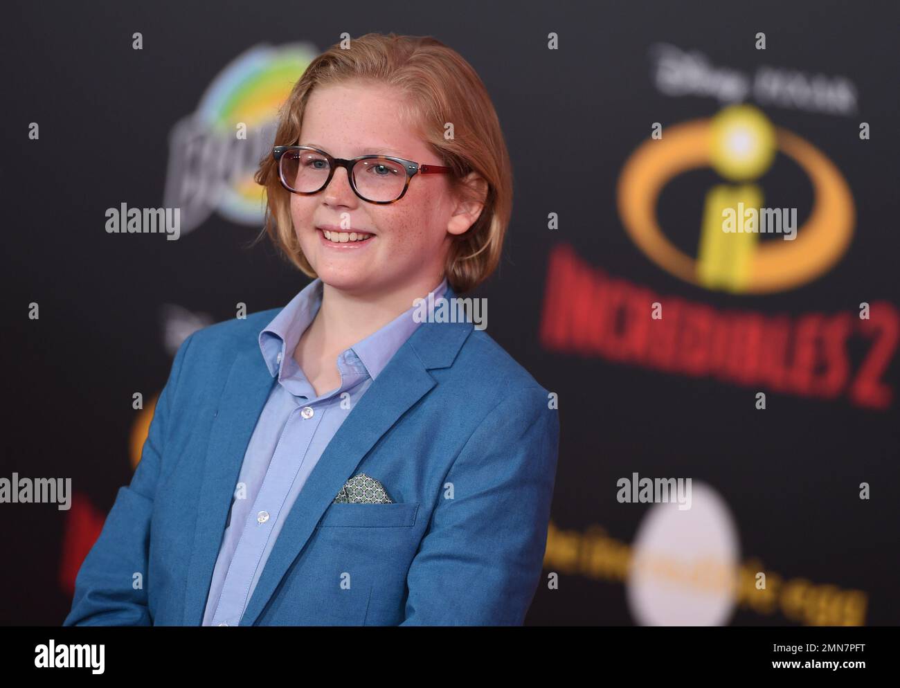 Huck Milner arrives at the world premiere of "Incredibles 2" at the El ...