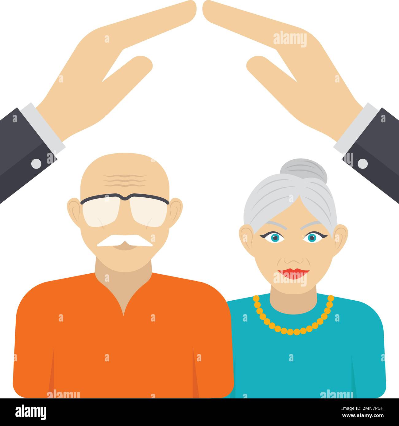 Mature woman insurance Stock Vector Images - Alamy