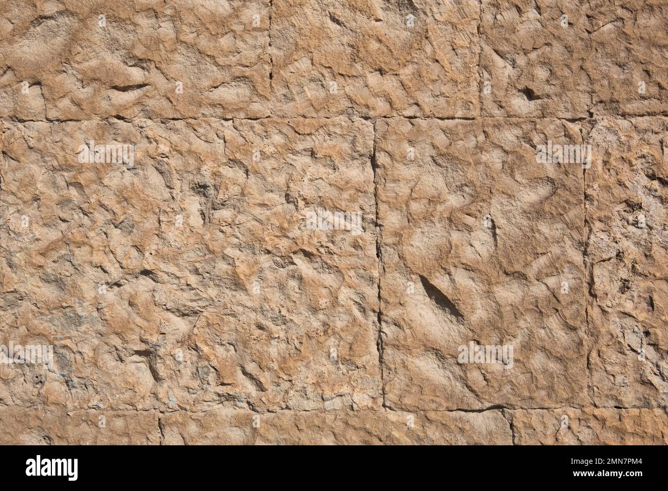 Masonry walls of natural sand color. Stone texture close-up ...