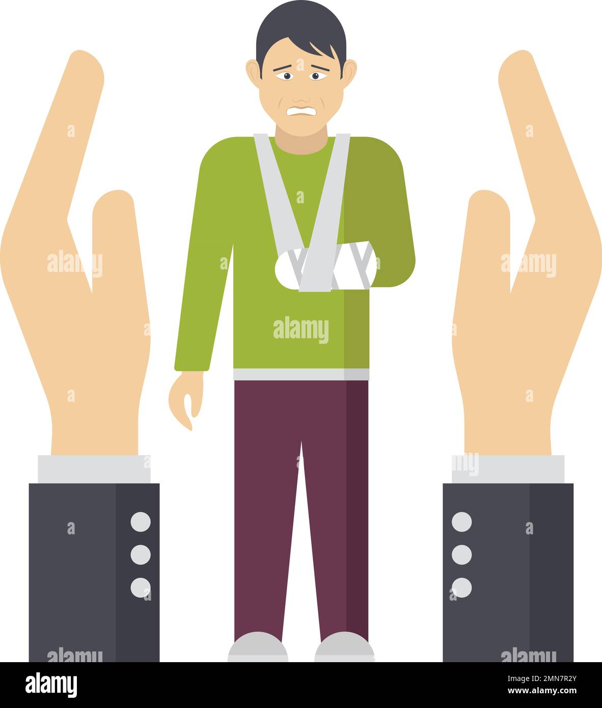 Income protection coverage vector icon design, Financial loss ...