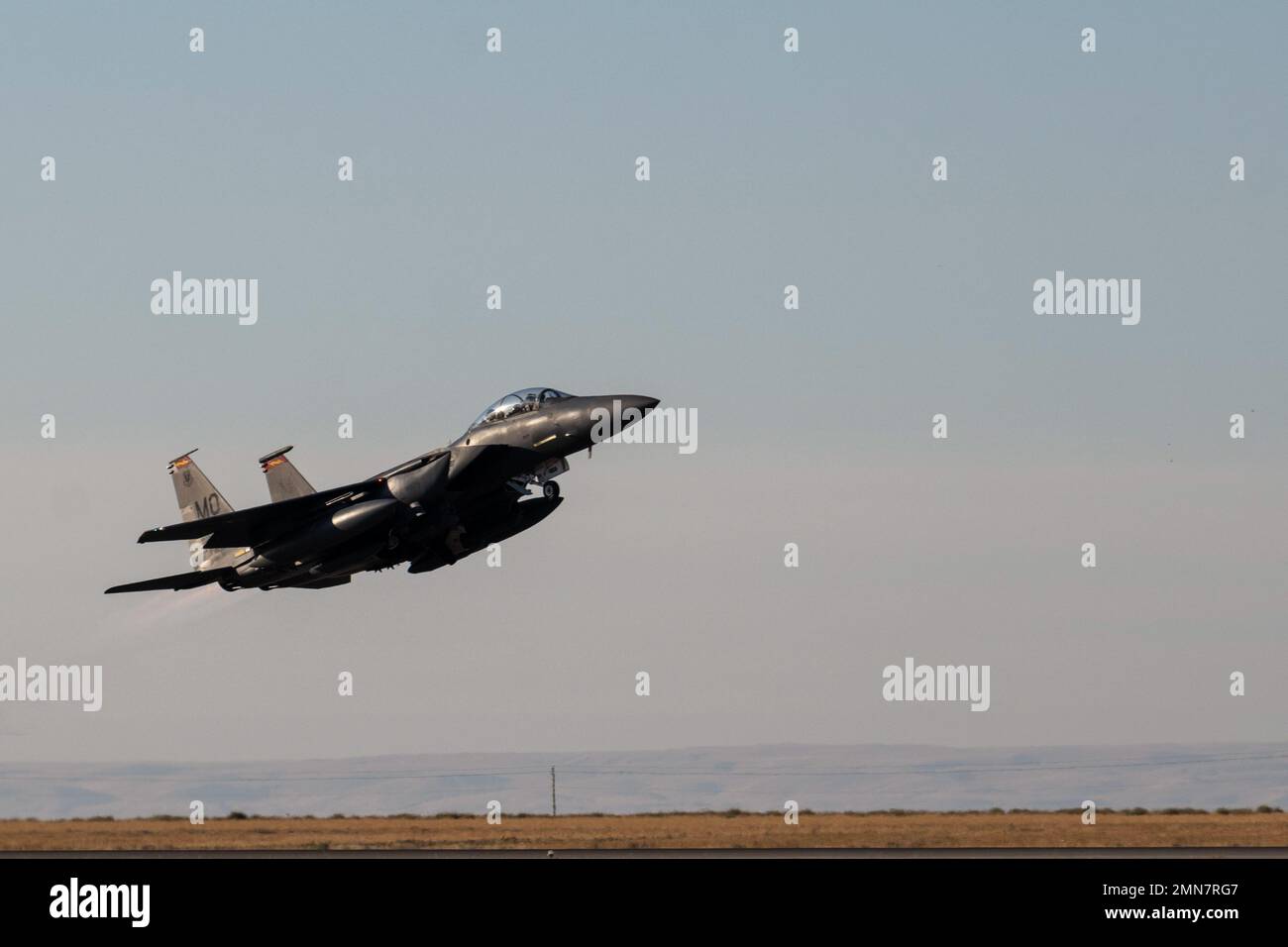 U.S. Air Force Airmen assigned to the 389th Fighter Squadron (FS) fly ...