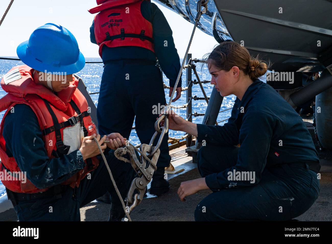 PHILIPPINE SEA (Sept. 30, 2022) Seaman Zhuang Li from Queens, New York ...