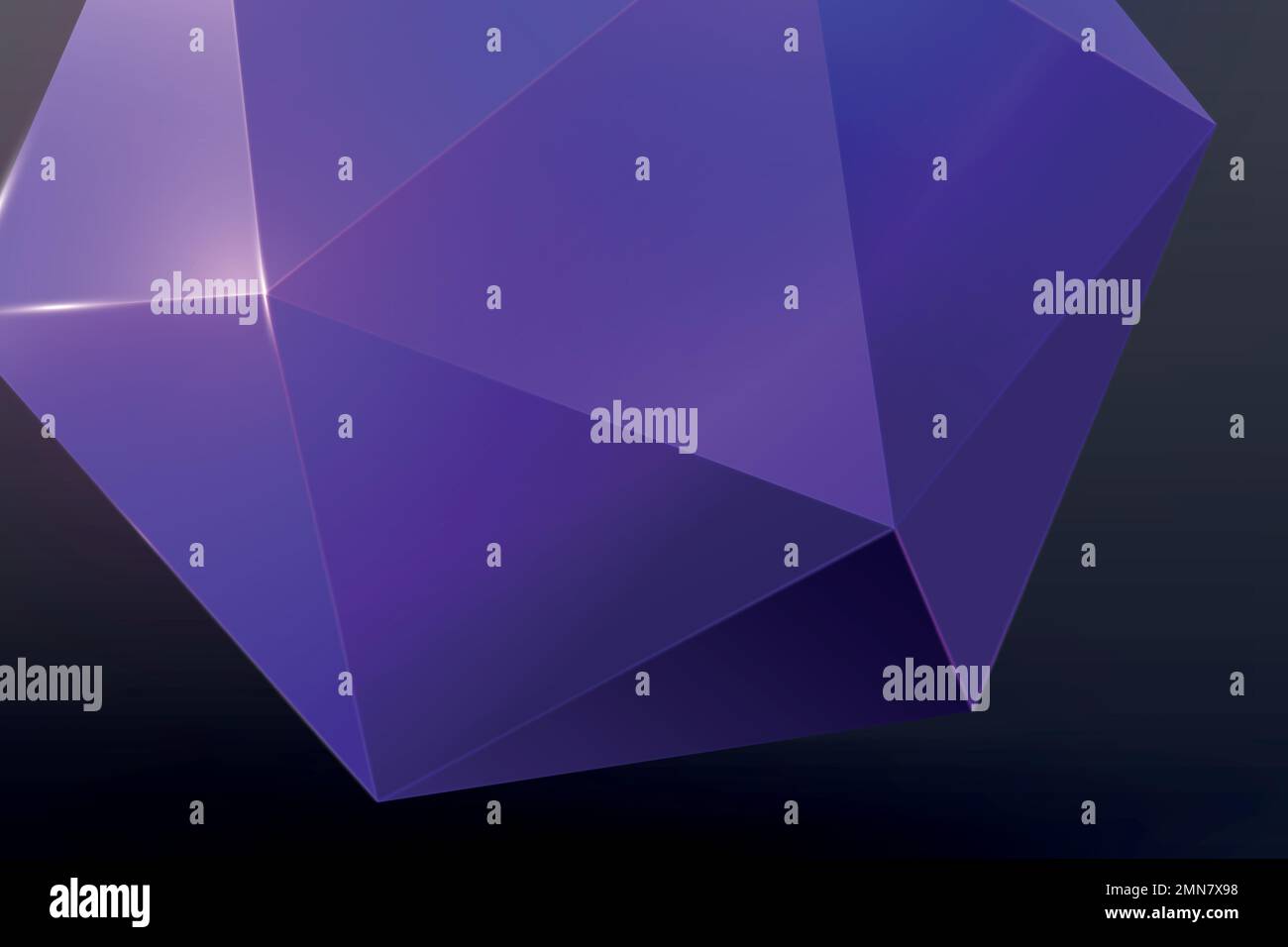 Purple prism background, shiny 3D rendered shape vector Stock Vector ...
