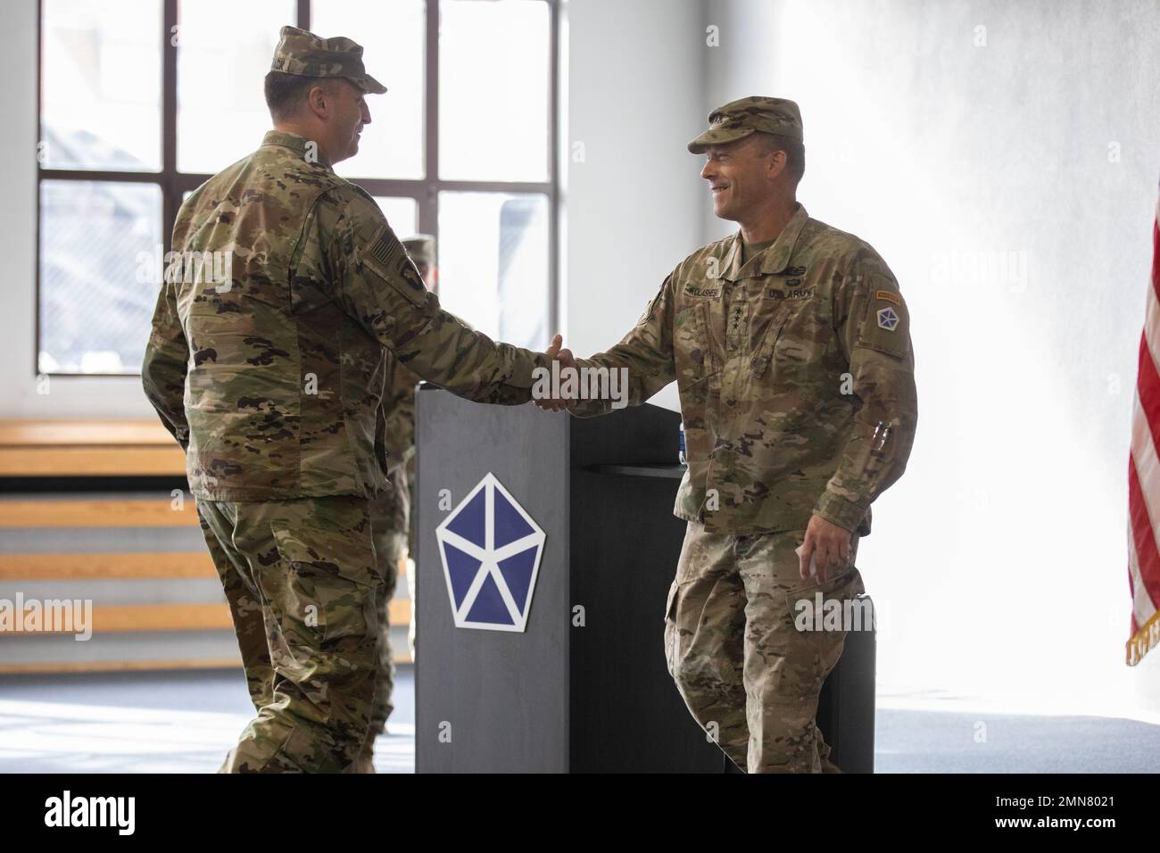 U.S. Army V Corps commanding general, Lt. Gen. John S. Kolasheski, and incoming commanding ...