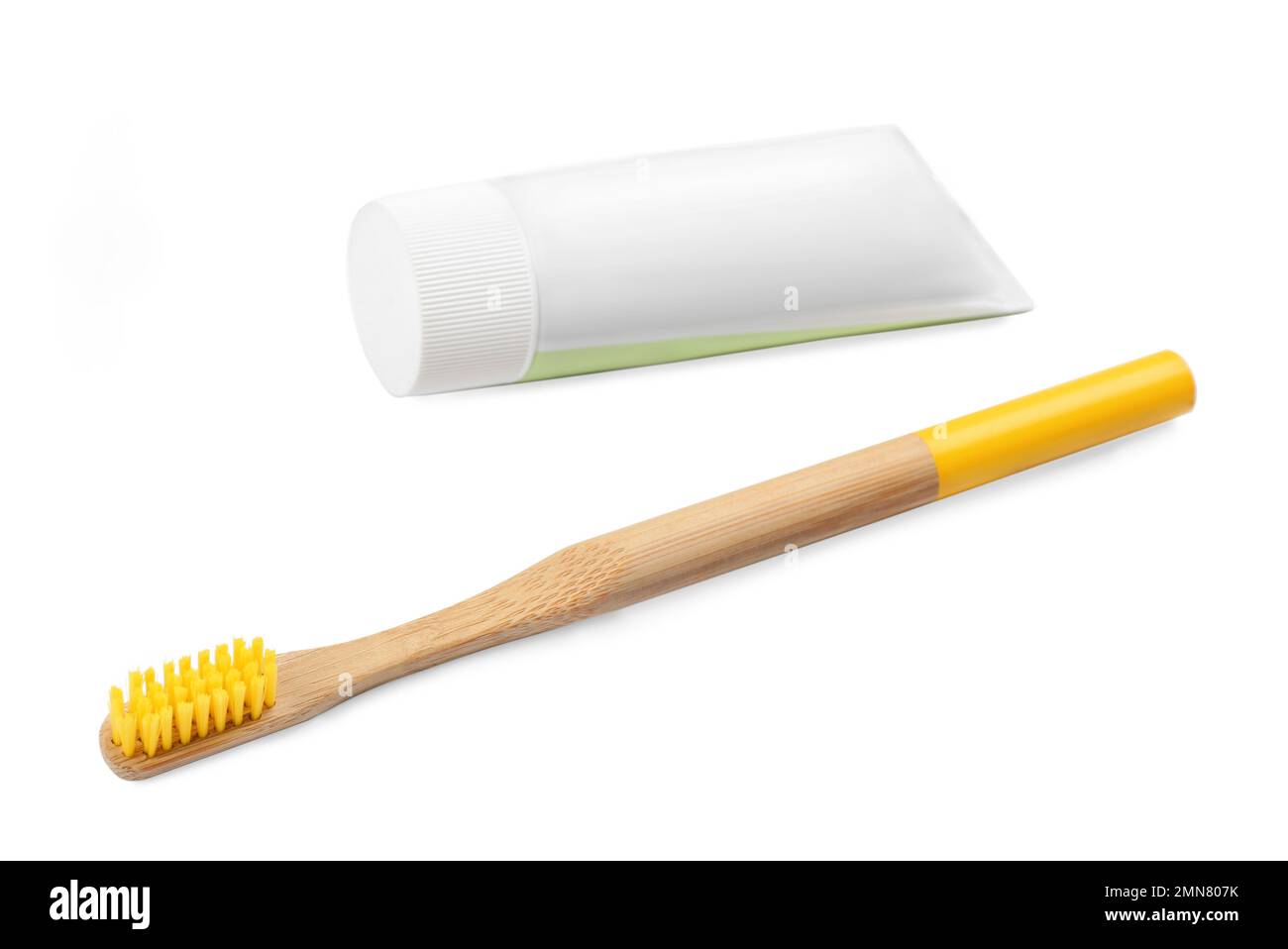 Toothpaste tube bamboo toothbrush hi-res stock photography and images ...