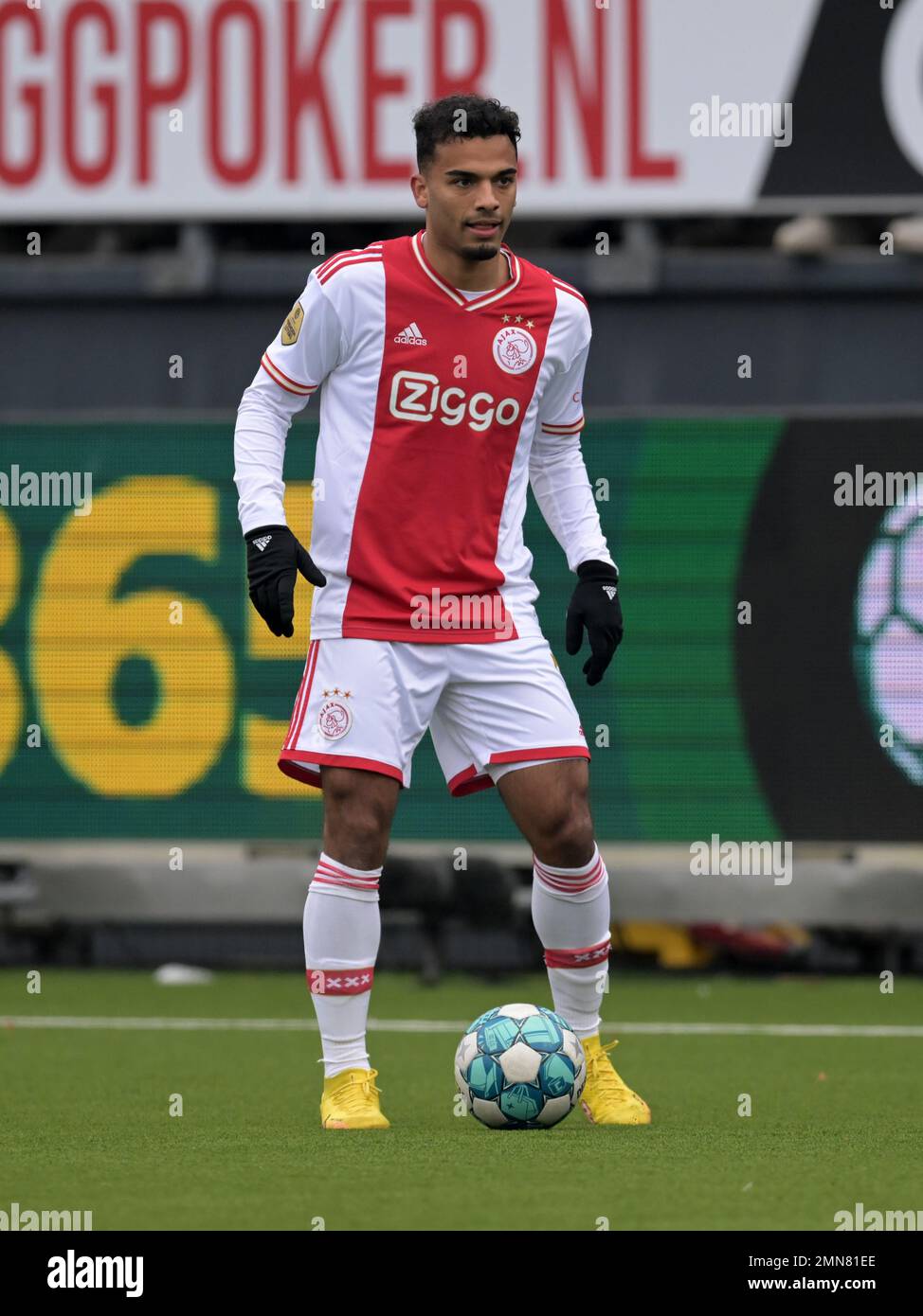 ROTTERDAM - Owen Wijndal of Ajax during the Dutch premier league match ...
