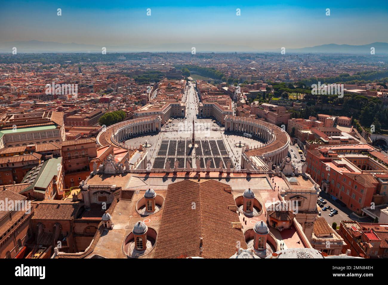 Aerial view st peter's basilica hi-res stock photography and images - Alamy