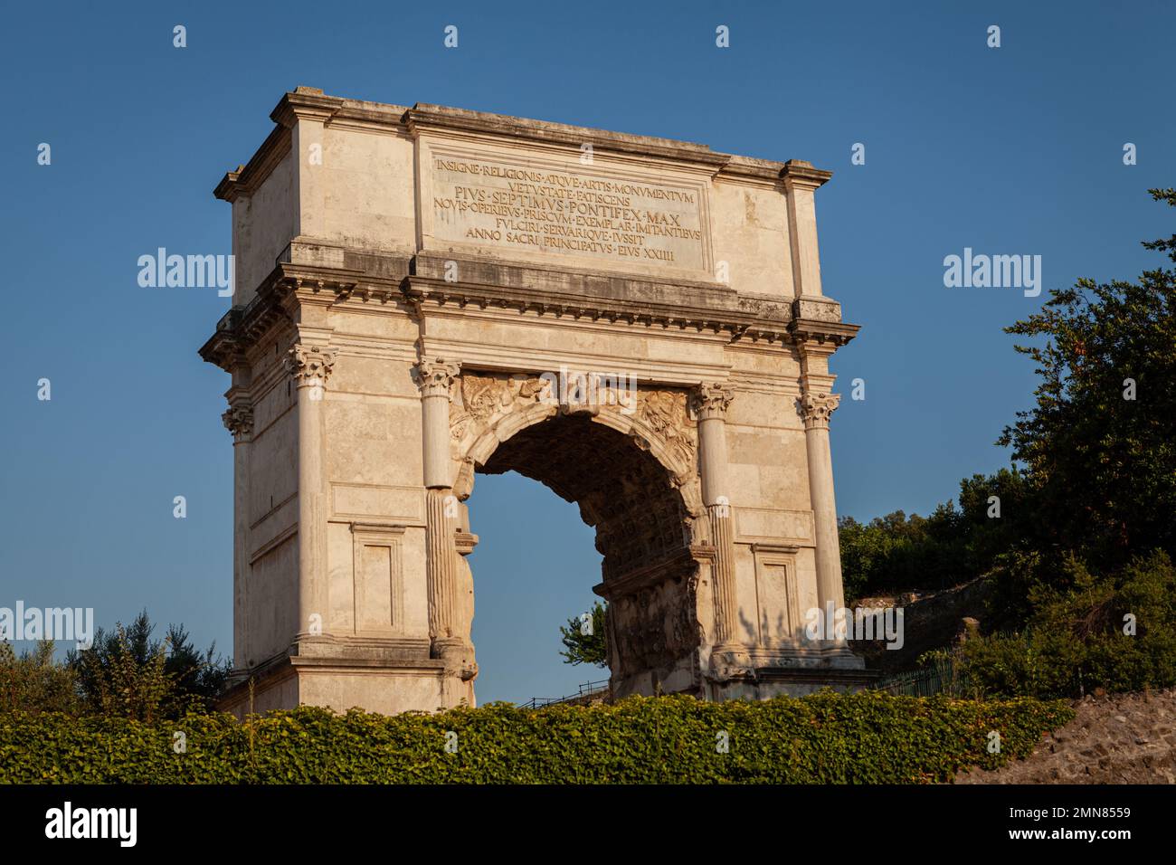 Arch of Titus, ancient Rome Stock Photo - Alamy