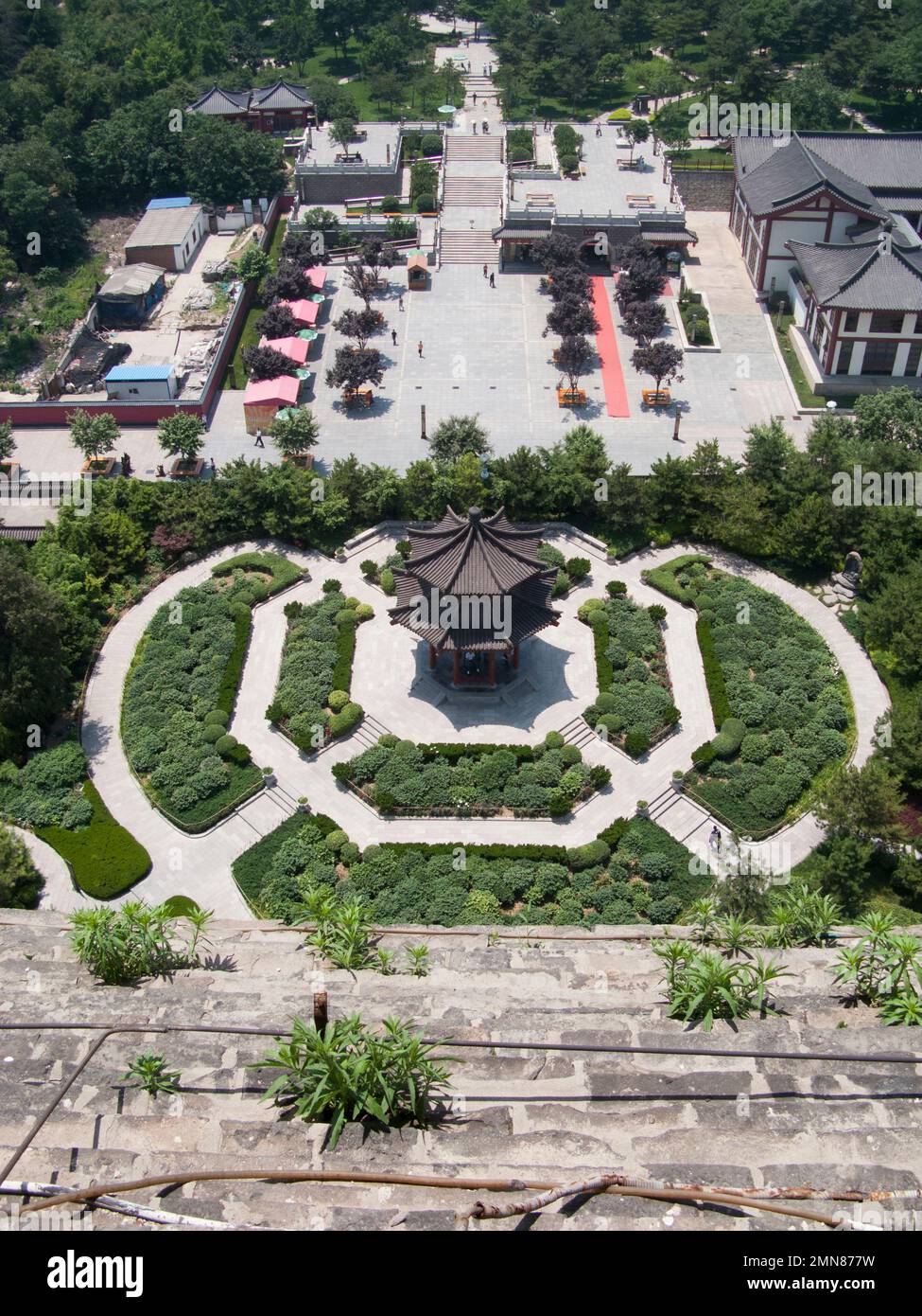Aerial view from the Da Yan / Da Tan / popular; 'Giant Wild Goose ...