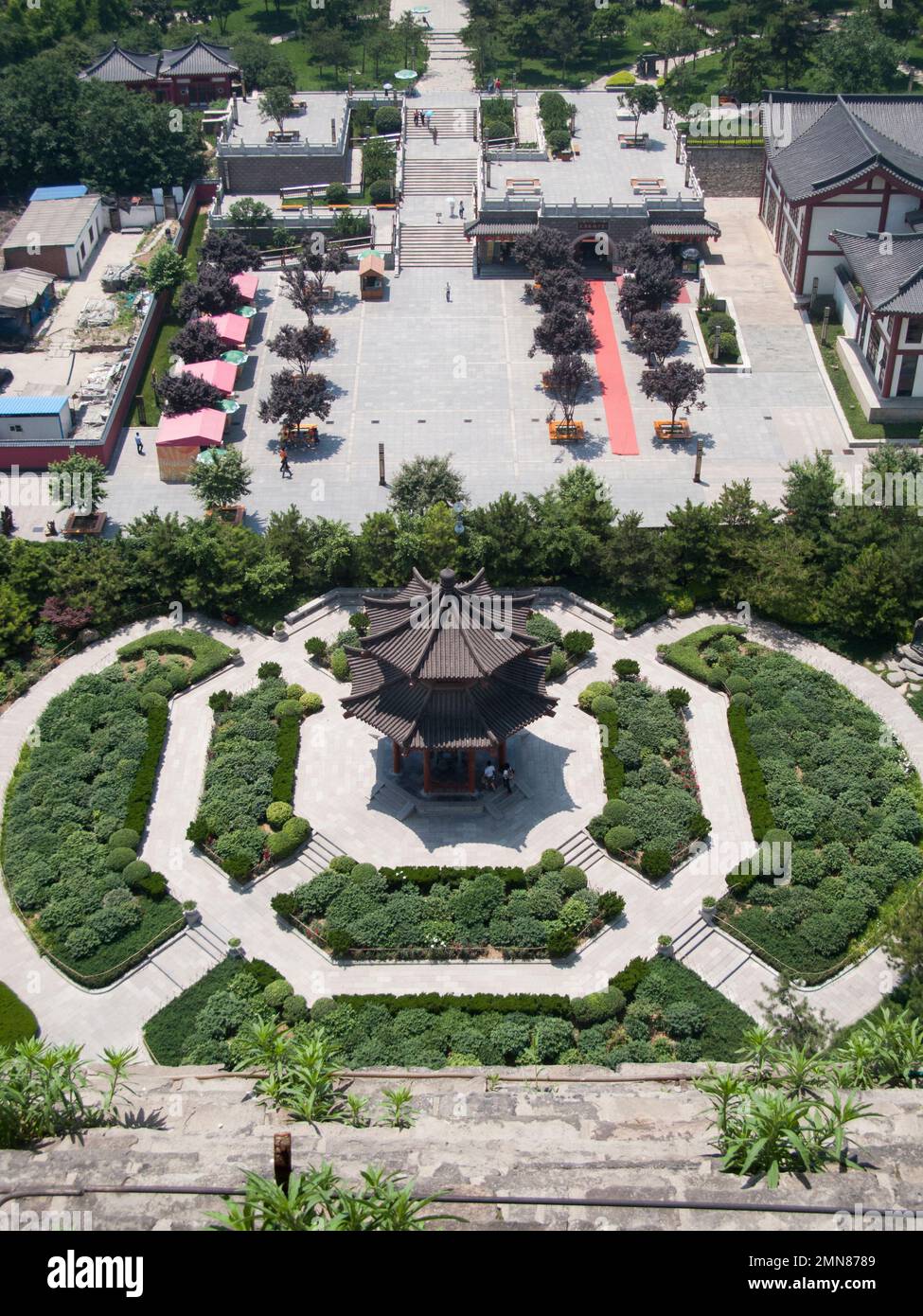 Aerial view from the Da Yan / Da Tan / popular; 'Giant Wild Goose ...