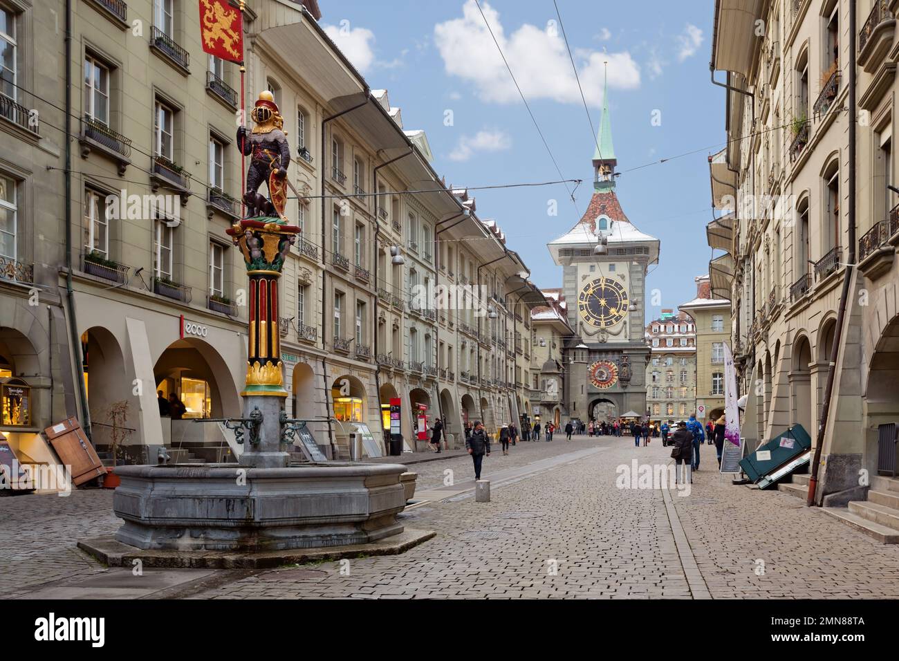 Old town of Bern, swiss capital in Winter, Switzerland Stock Photo - Alamy