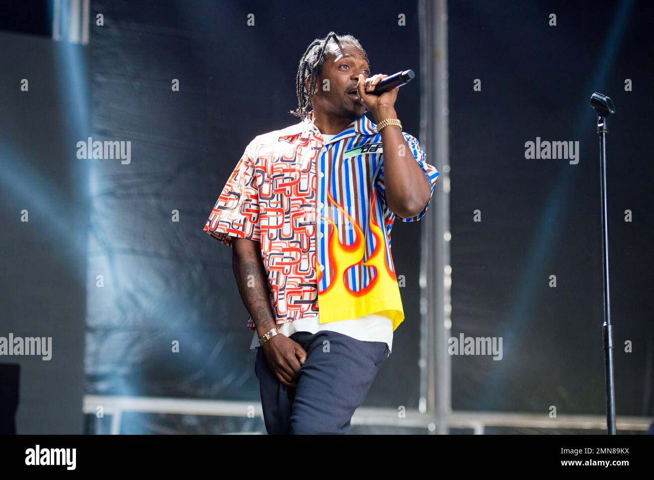 Rapper Pusha T performs at The Governors Ball Music Festival at Randall ...