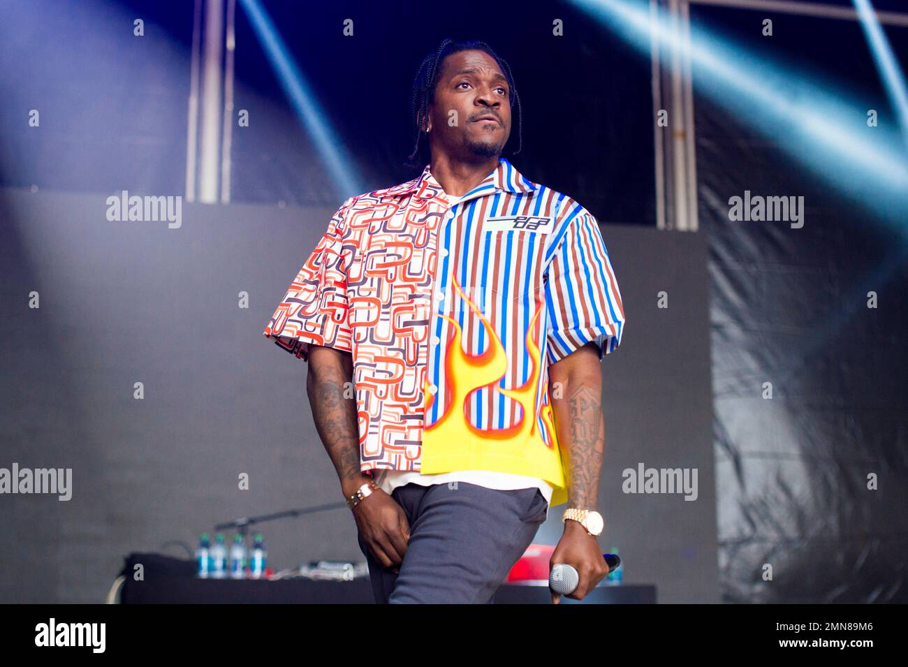 Rapper Pusha T performs at The Governors Ball Music Festival at Randall ...