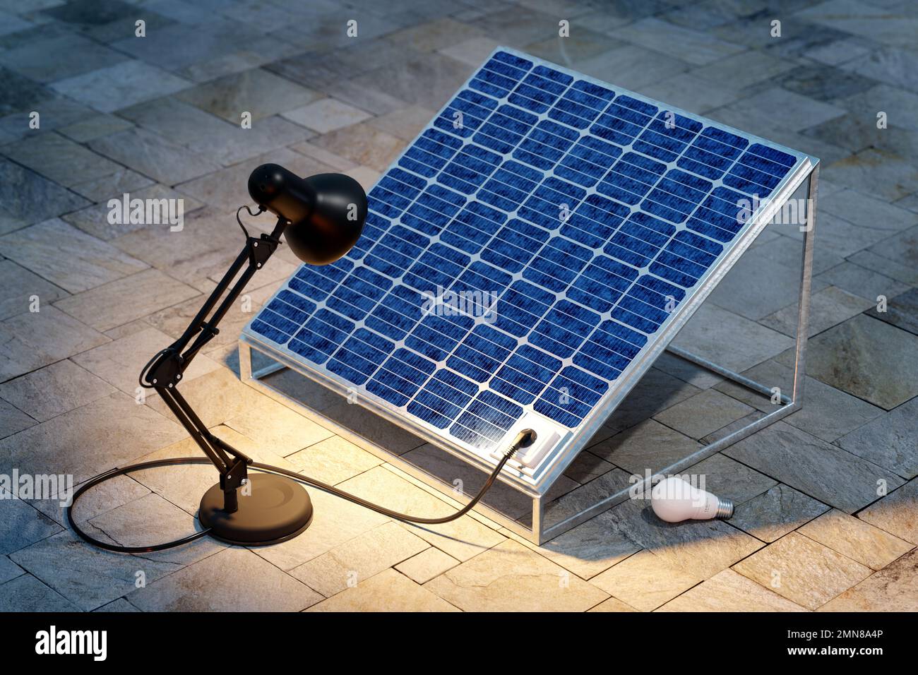Perpetual renewable, solar panel Stock Photo - Alamy