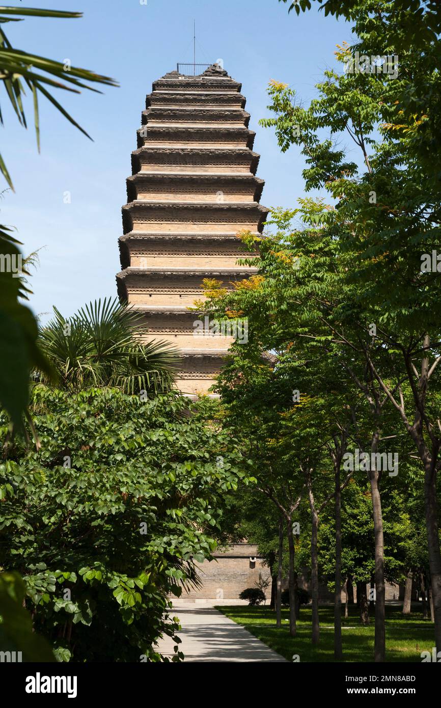 The Small Wild Goose Pagoda AKA Little Wild Goose Pagoda, with its ...