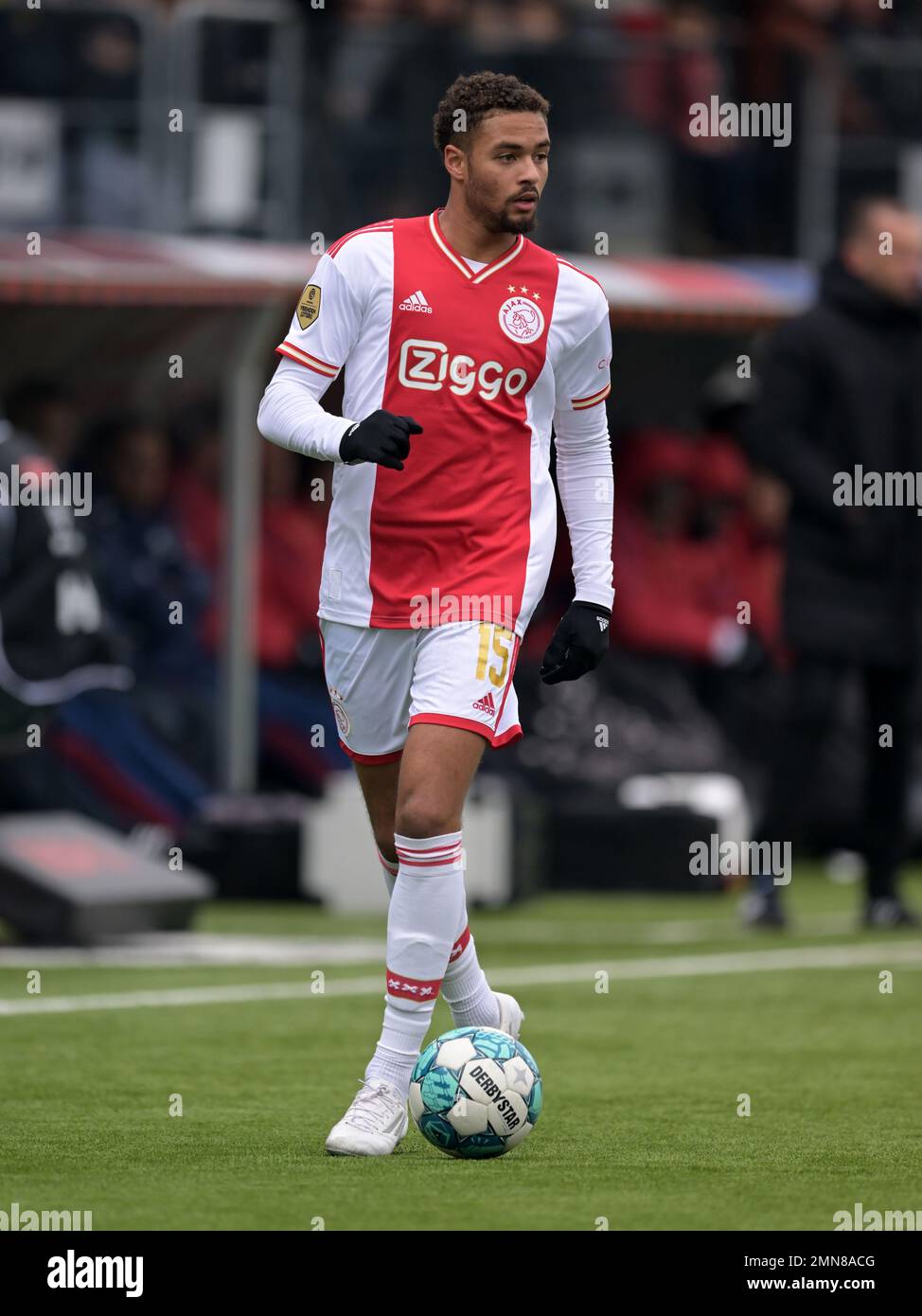 ROTTERDAM - Devyne Rensch of Ajax during the Dutch premier league match ...