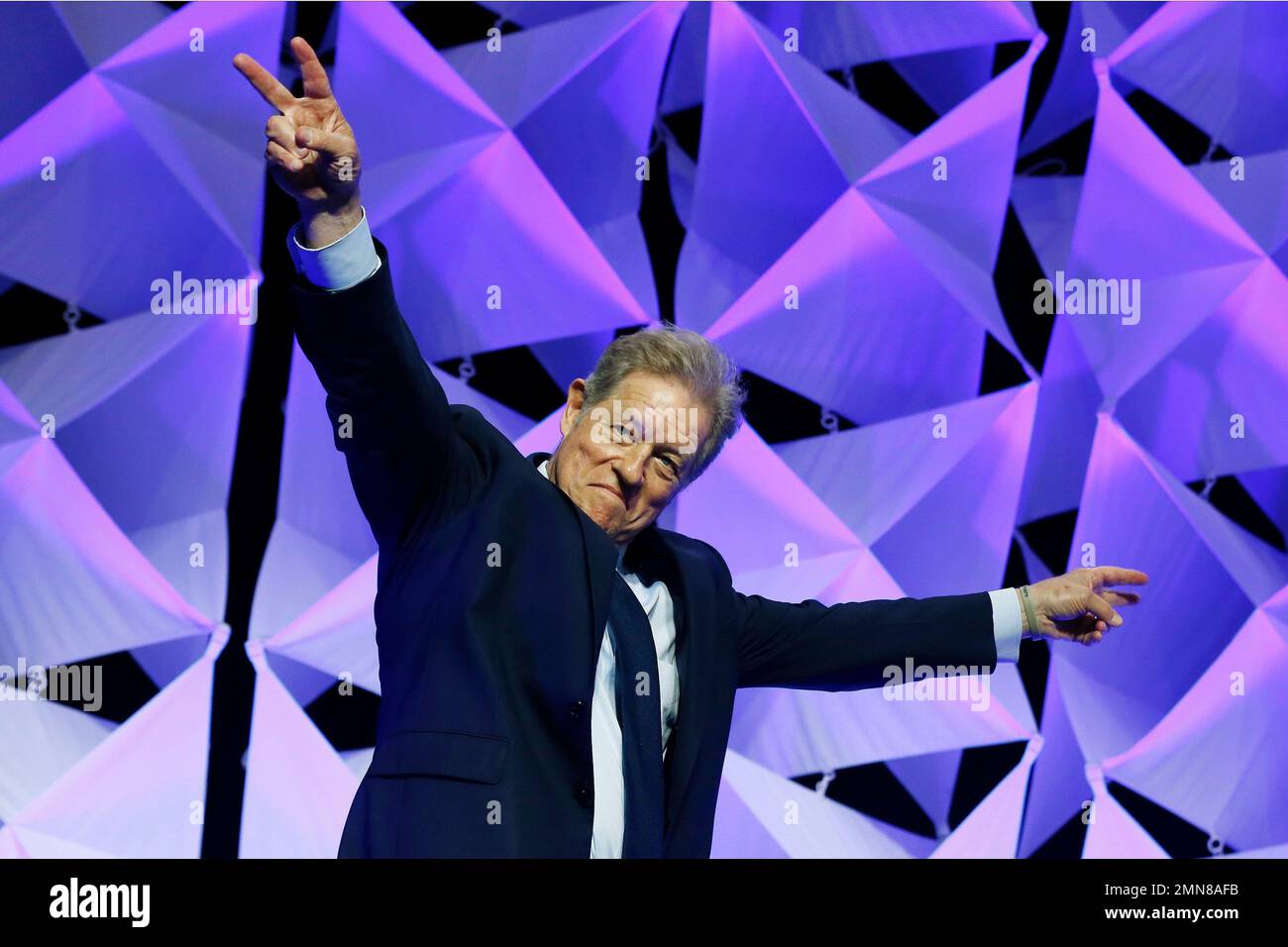 Candidate for Lt. Gov. Jimmy Tingle takes the stage during the 2018 ...