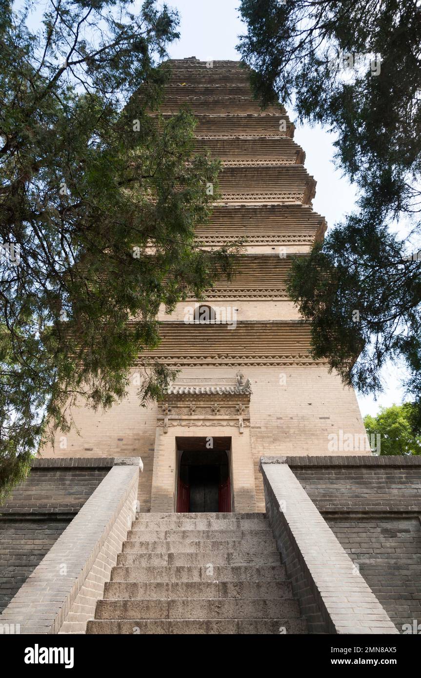 The Small Wild Goose Pagoda AKA Little Wild Goose Pagoda, with its ...