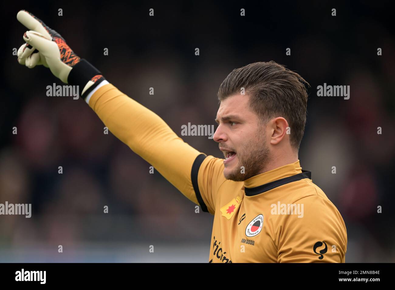 ROTTERDAM - sbv Excelsior goalkeeper Stijn van Gassel during the Dutch ...