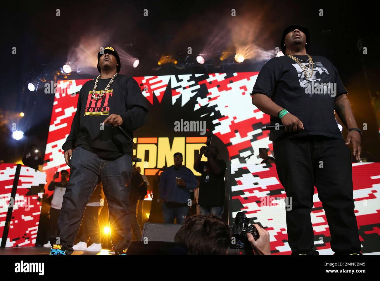 Rappers Parrish Smith and Erick Sermon of EPMD perform at the Yo! MTV ...